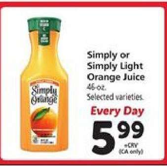 ORANGE JUICE - SAFEWAY • Starting at ️ $5.99